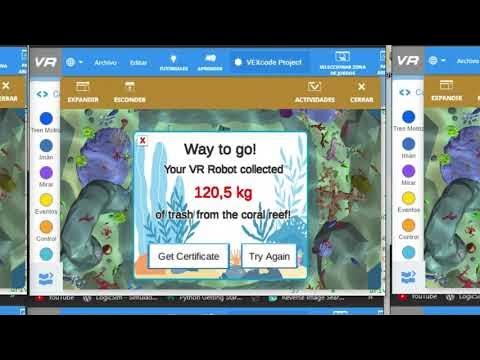 VEX vr coral reef cleanup 120.5kg (PB) - YouTube