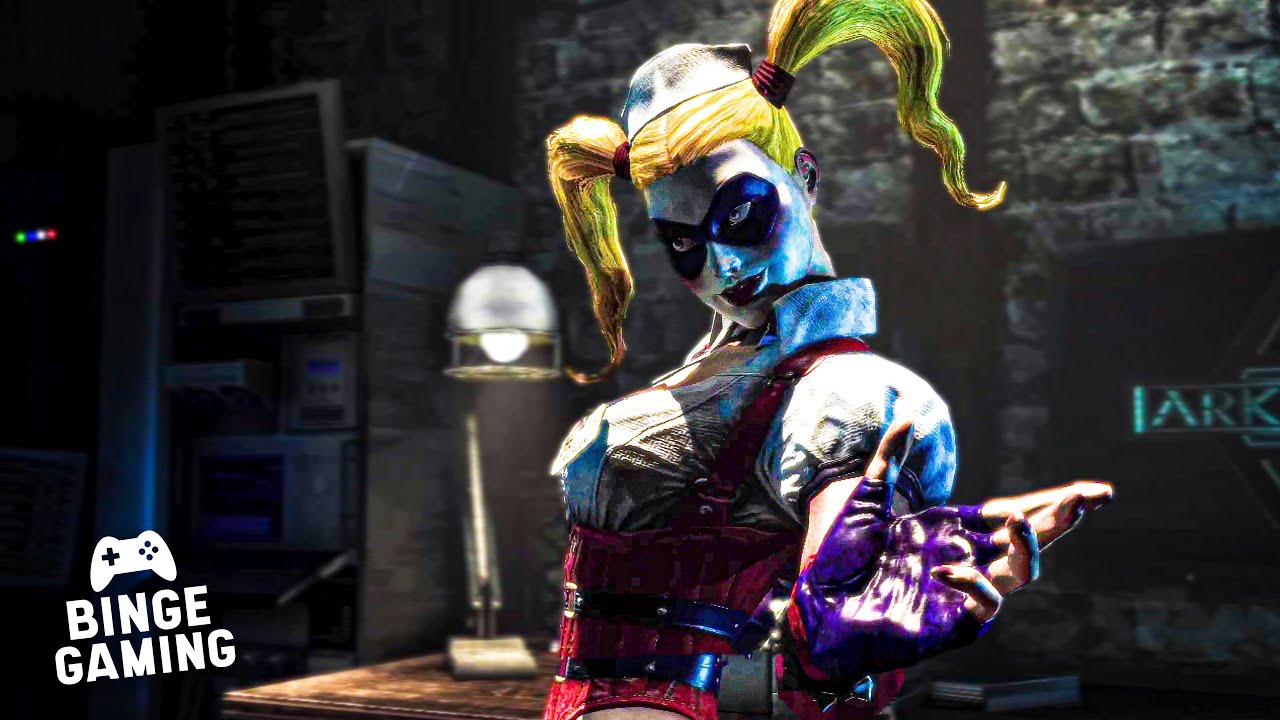 All Harley Quinn Scenes in Batman Arkham Asylum (4K ULTRA HD) - YouTube