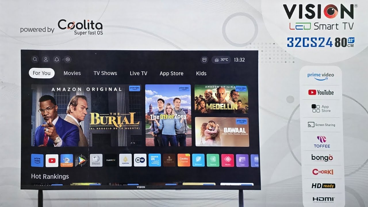 VISION 32” LED TV CS24 Smart Coolita.Unboxing. Price in Bangladesh ...