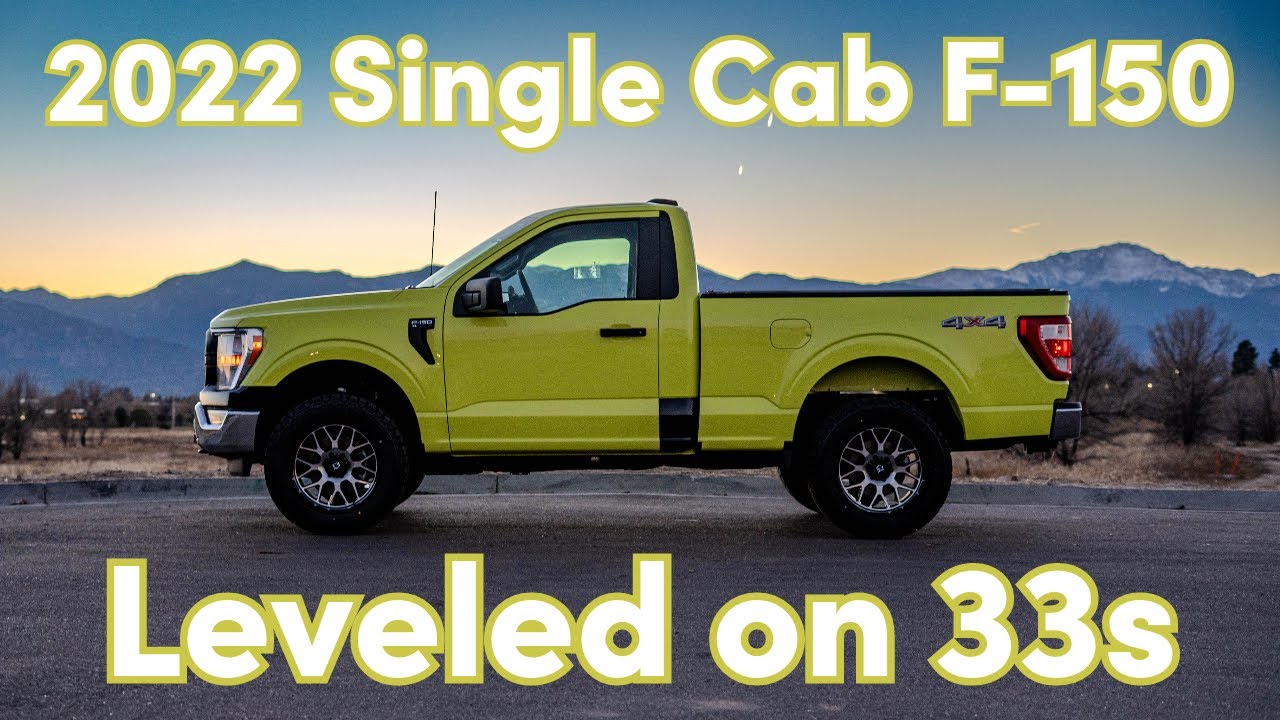 2022 Ford F-150 Single Cab Leveled on 33s - YouTube
