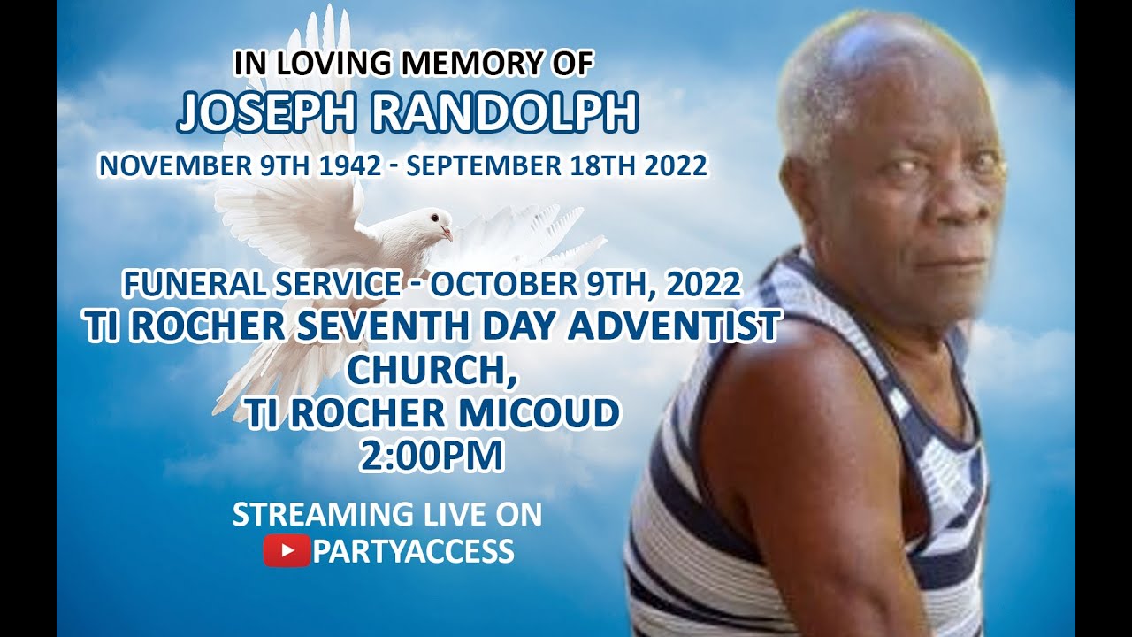 In Loving Memory Of Joseph Randolph - YouTube