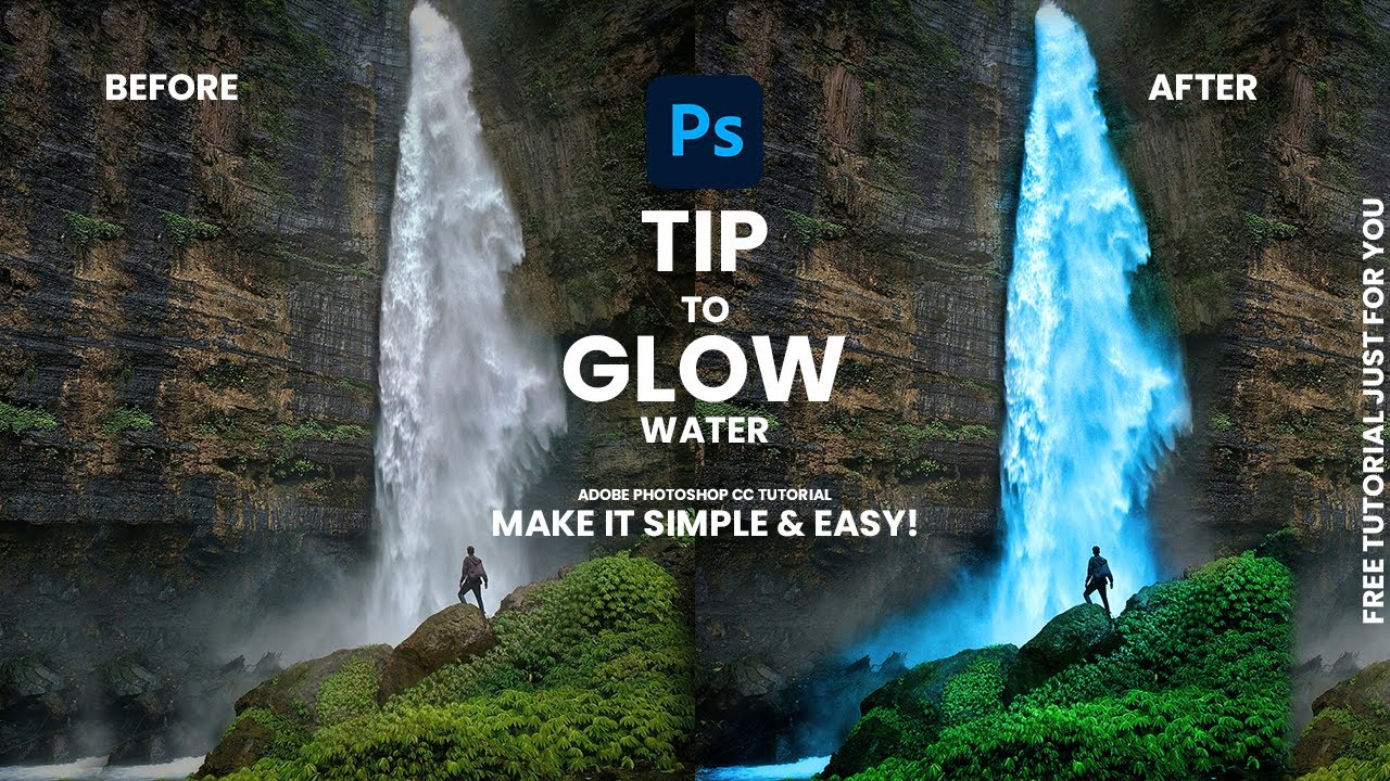 Tip To Glow Water - Adobe Photoshop CC Tutorial - Graphic Hub - YouTube