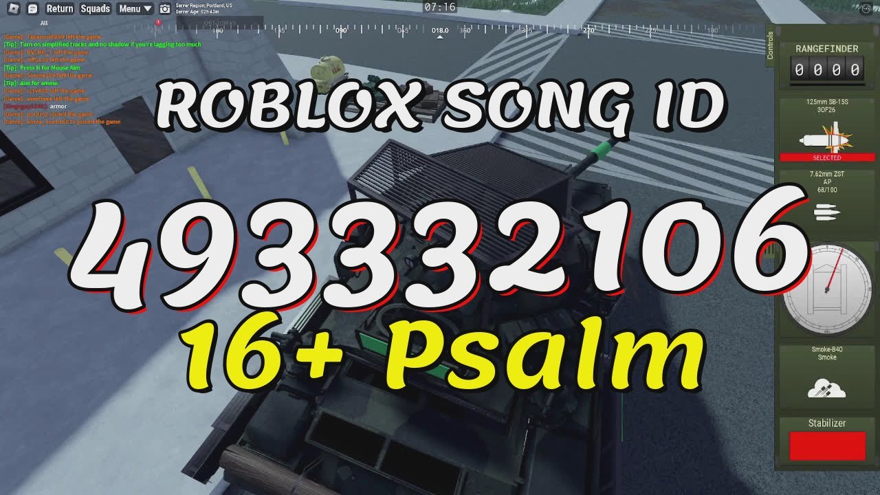 16+ Psalm Roblox Song IDs/Codes - YouTube