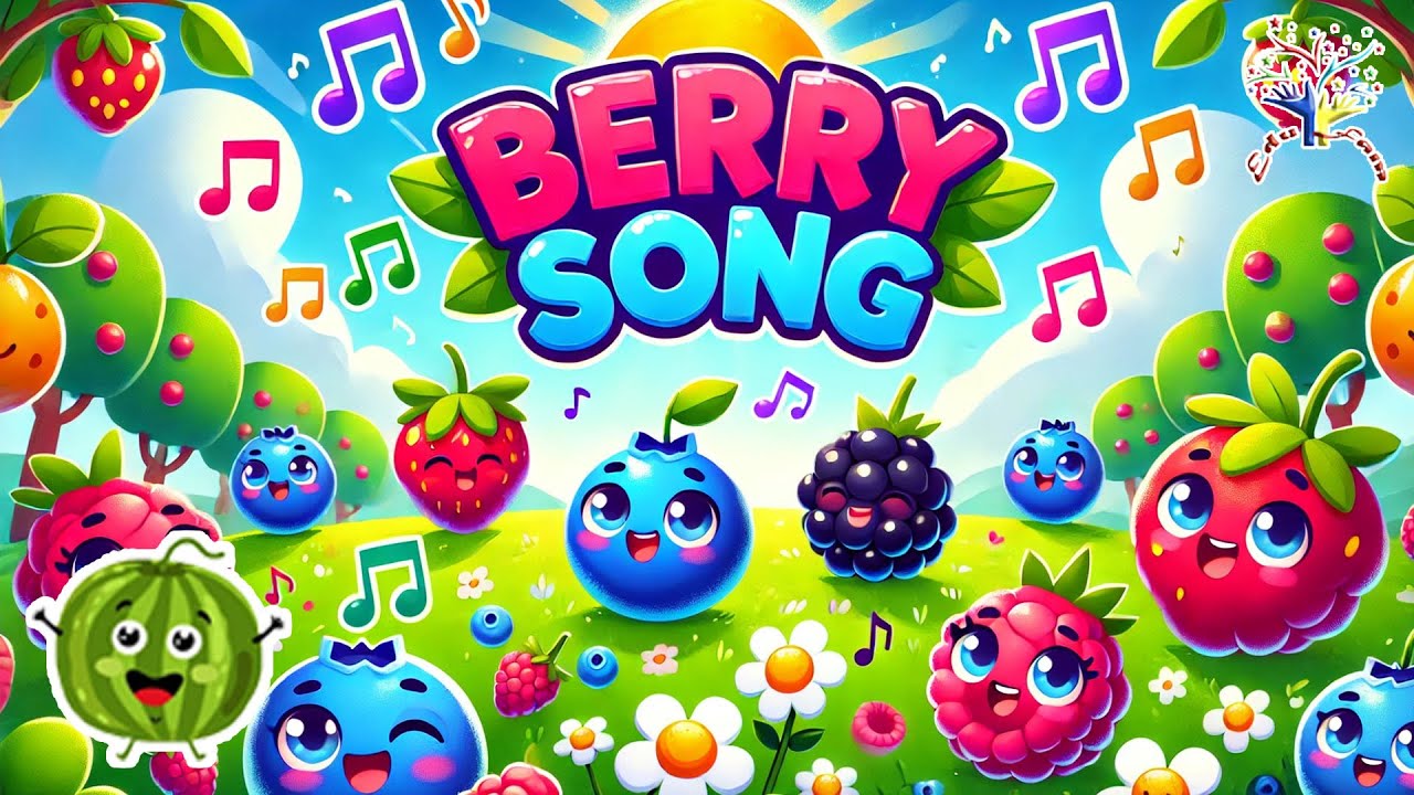Fruit Nursery Rhyme for Kids | Blueberry, Raspberry, and Blackberry ...