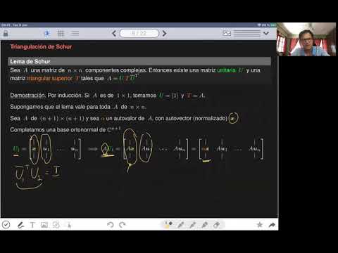 Análisis Matricial 15. Triangulación de Schur - YouTube