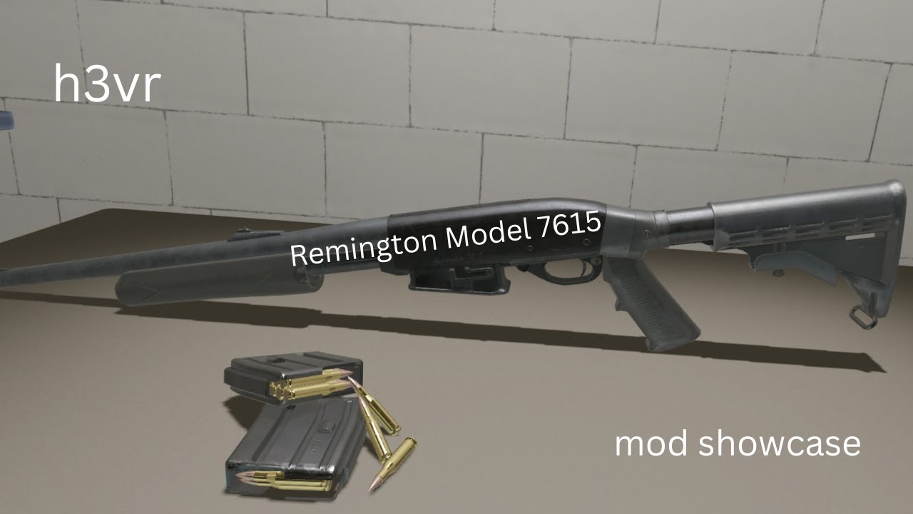 h3vr Remington Model 7615 mod showcase - YouTube
