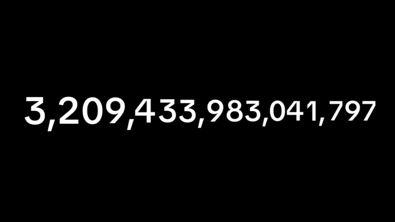 Numbers 0 To 10 Quadrillion With Sound Effects (Acceleration) - YouTube