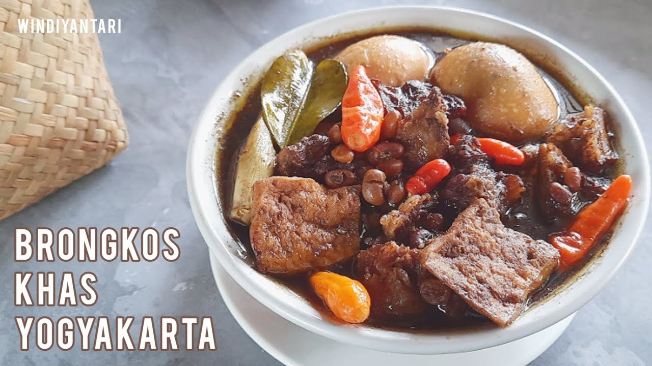 RESEP SAYUR BRONGKOS TETELAN SAPI DAN KACANG TOLO Khas Yogyakarta - YouTube