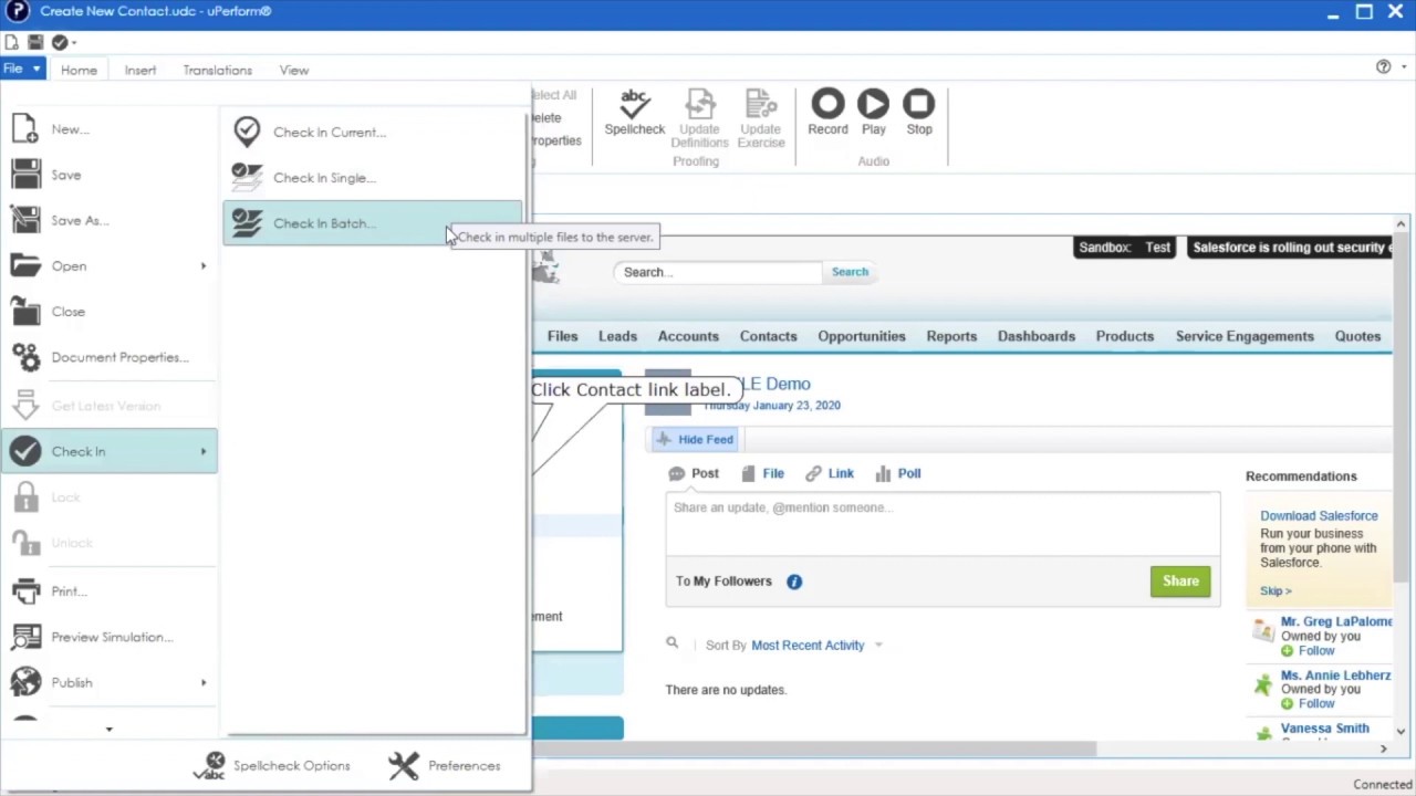 uPerform How To: Checking in Files to the uPerform Server - YouTube