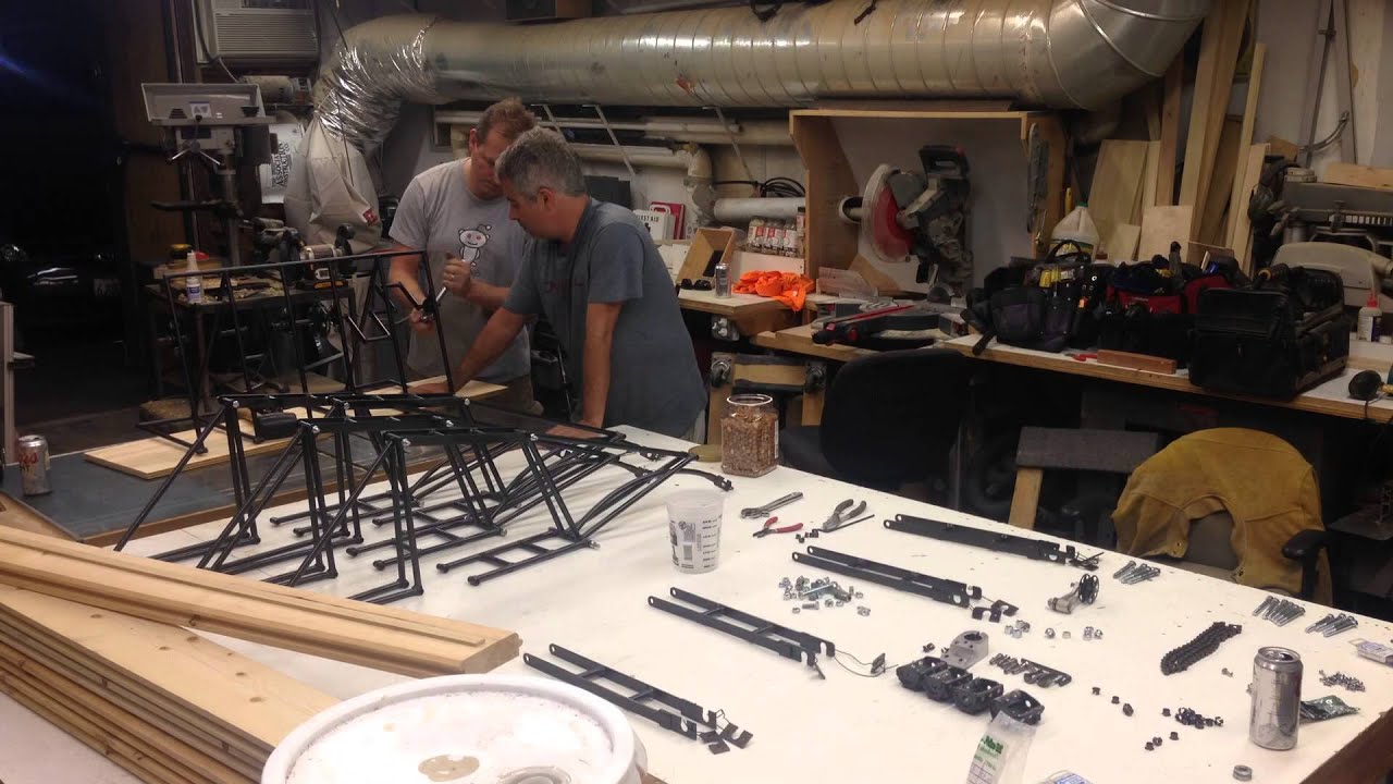 Strandbeest Bike assembly - building the crankshaft - YouTube