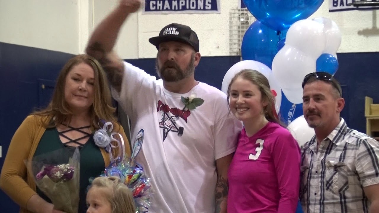 Volleyball 2017 Senior Night Tulelake High School - YouTube