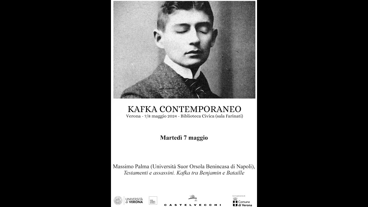 Massimo Palma Testamenti e assassini Kafka tra Benjamin e Bataille ...