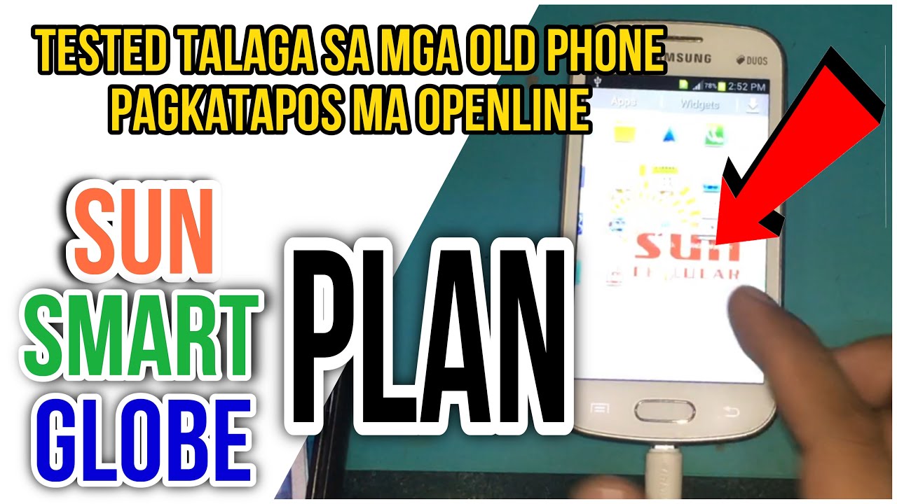 Smart Sun Globe Plan Old Phone Tested After Unlock - YouTube