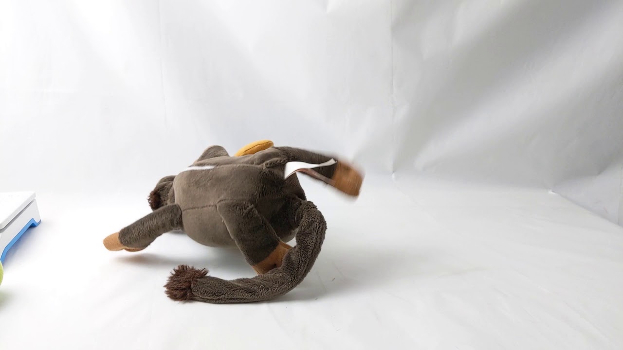 Chuckle Buddies Motion Activated Rolling Laughing Moose Pet EBAY - YouTube