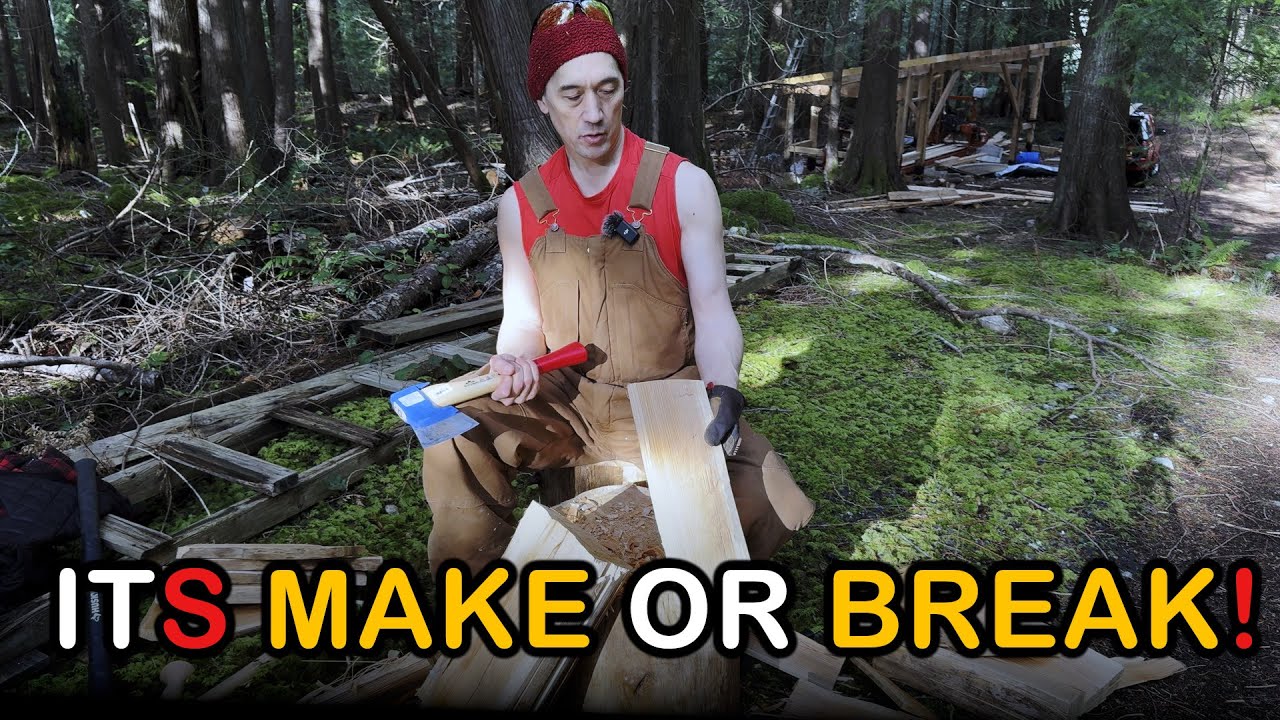 Its Make or Break! My first attempt at making handmade CEDAR shakes! # ...