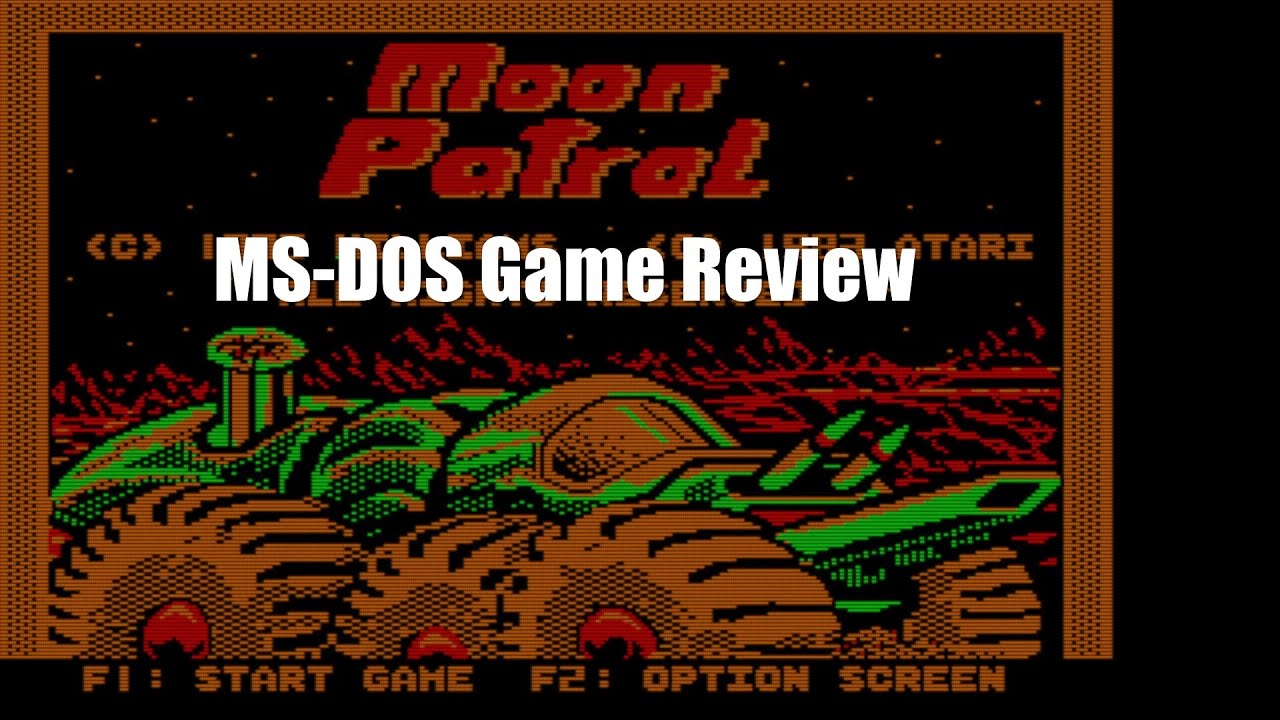 Moon Patrol -1984 - MS-DOS Game Review - YouTube