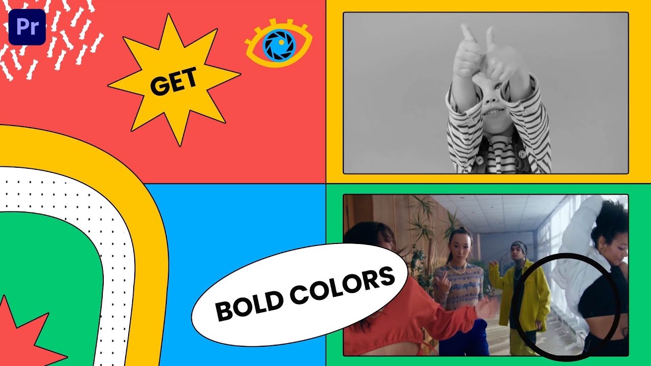 Bold Color Slideshow Premiere Pro Templates - YouTube