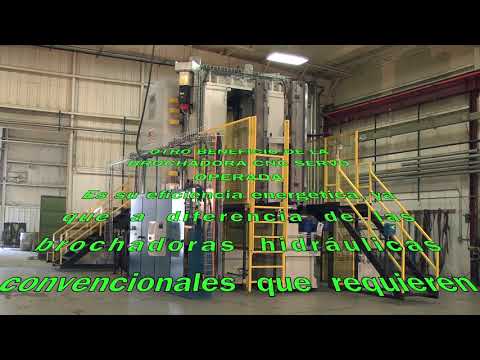Brochadora servoeléctrica CNC de 4 ejes - YouTube