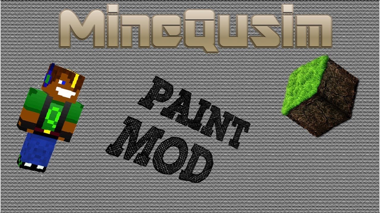 Minecraft Mody Paint Mod - YouTube