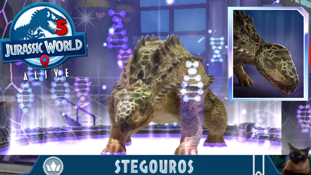 All New OMEGA STEGOUROS Unlocked! Jurassic World Alive Update 3.0 ...