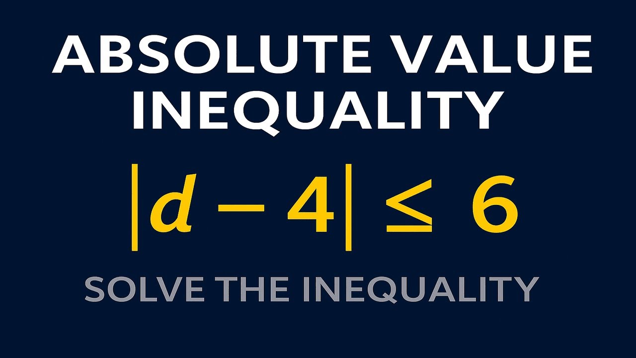 How to Solve Absolute Value Inequalities | Step-by-Step Math Tutorial ...