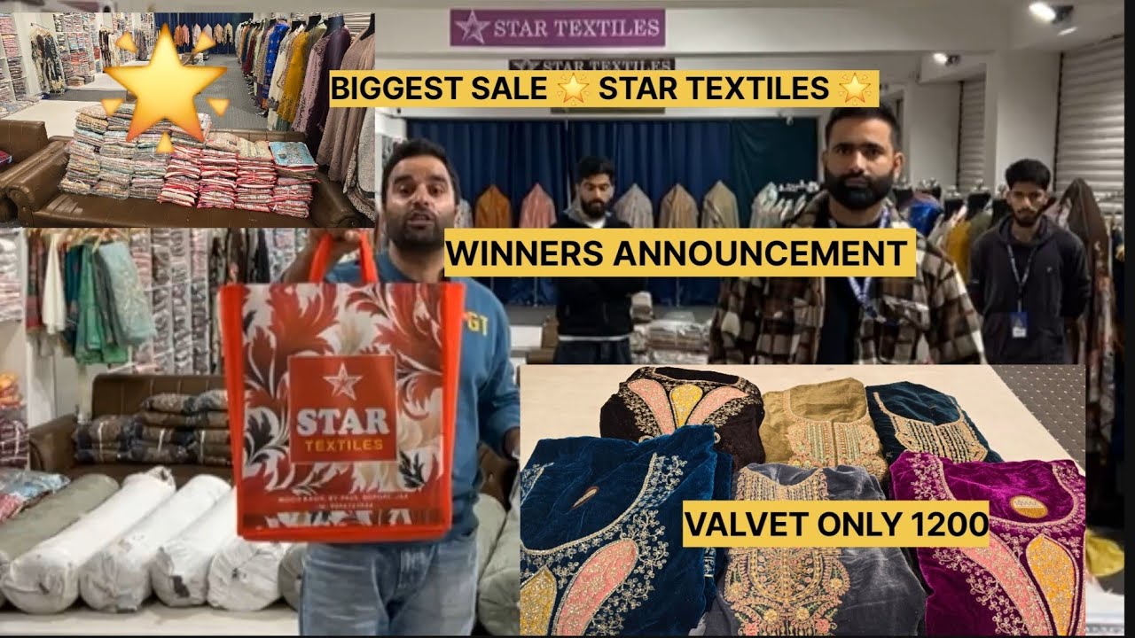 HARUD SALE 🌟 STAR TEXTILES 🌟 - YouTube