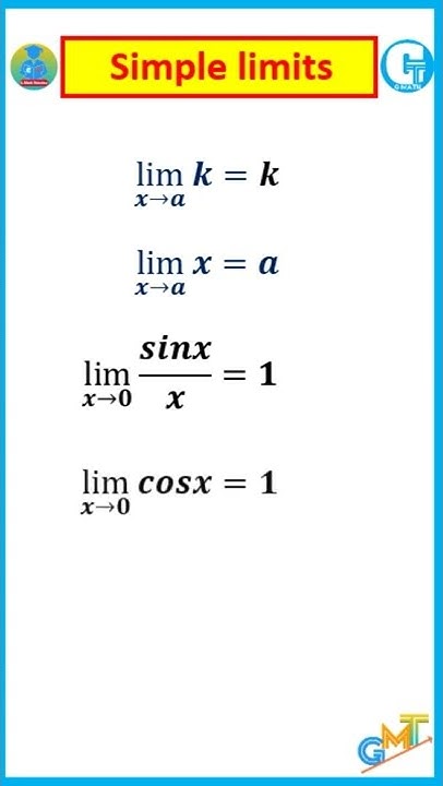 all basic limit formula | fast math revision - YouTube
