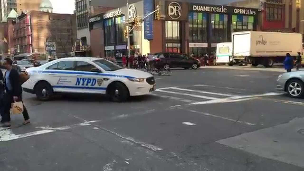 BRAND NEW NYPD SLICK TOP POLICE INTERCEPTOR UNIT CRUISING BY ON W. 42ND ...