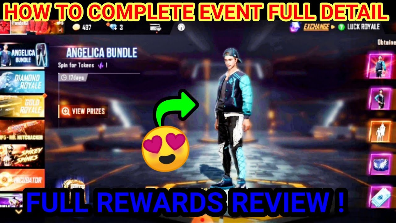 FREE FIRE NEW ANGELICA BUNDLE || FREE FIRE NEW EVENT || ANGELICA BUNDLE ...