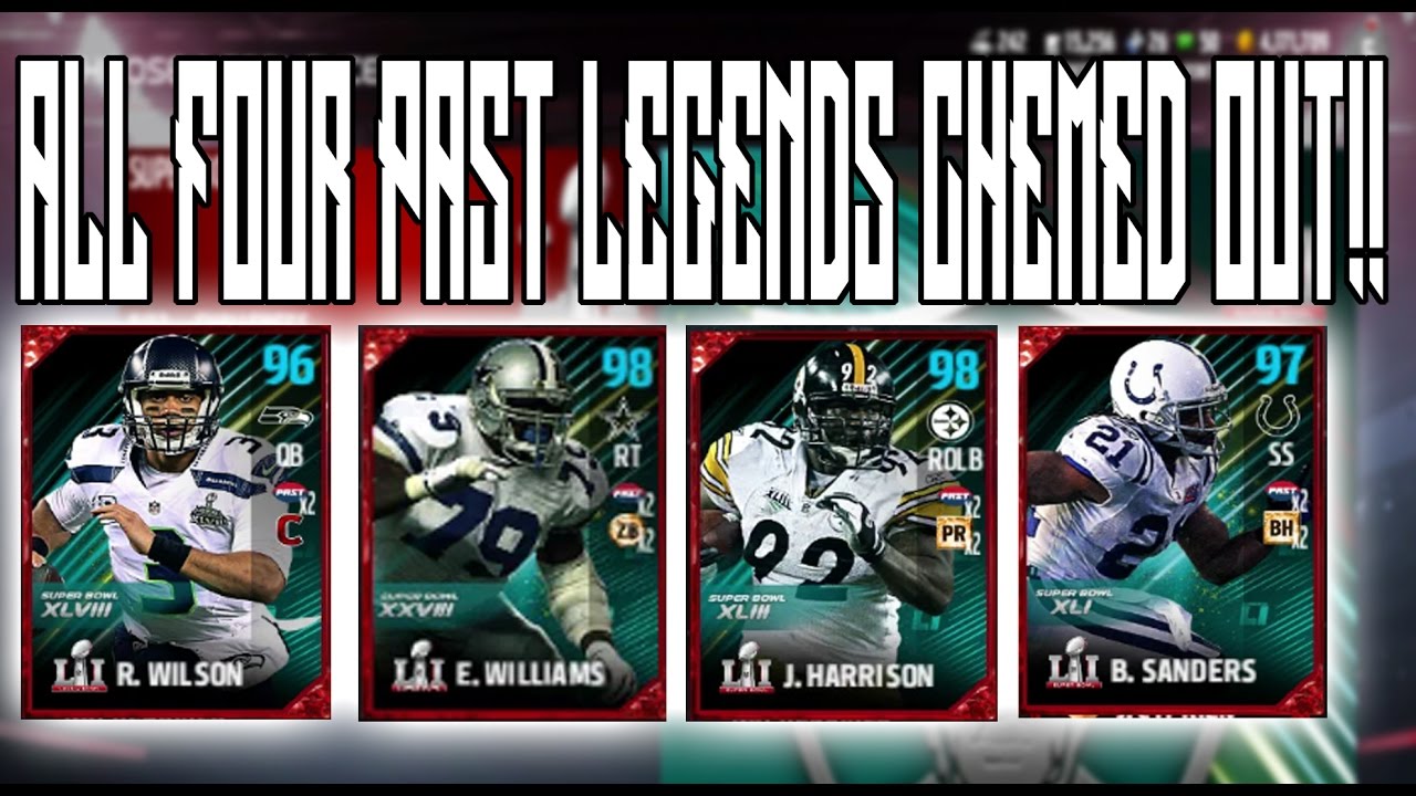 NEW PAST SUPER BOWL LEGENDS CHEMED OUT!! WILSON, HARRISON, SANDERS ...