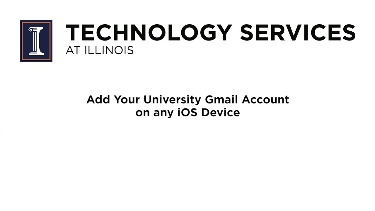 Add University Gmail on iOS Devices - YouTube