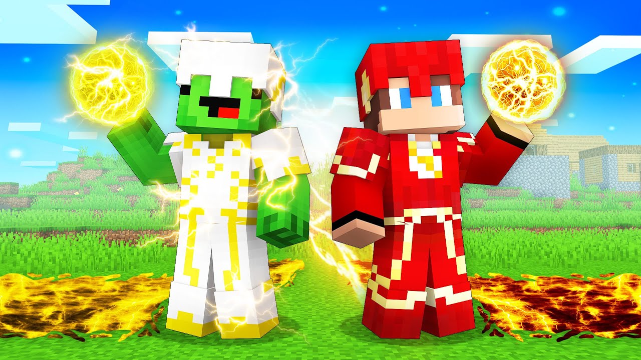 Mikey GODSPEED Armor vs JJ FLASH Armor Survival Battle in Minecraft ...