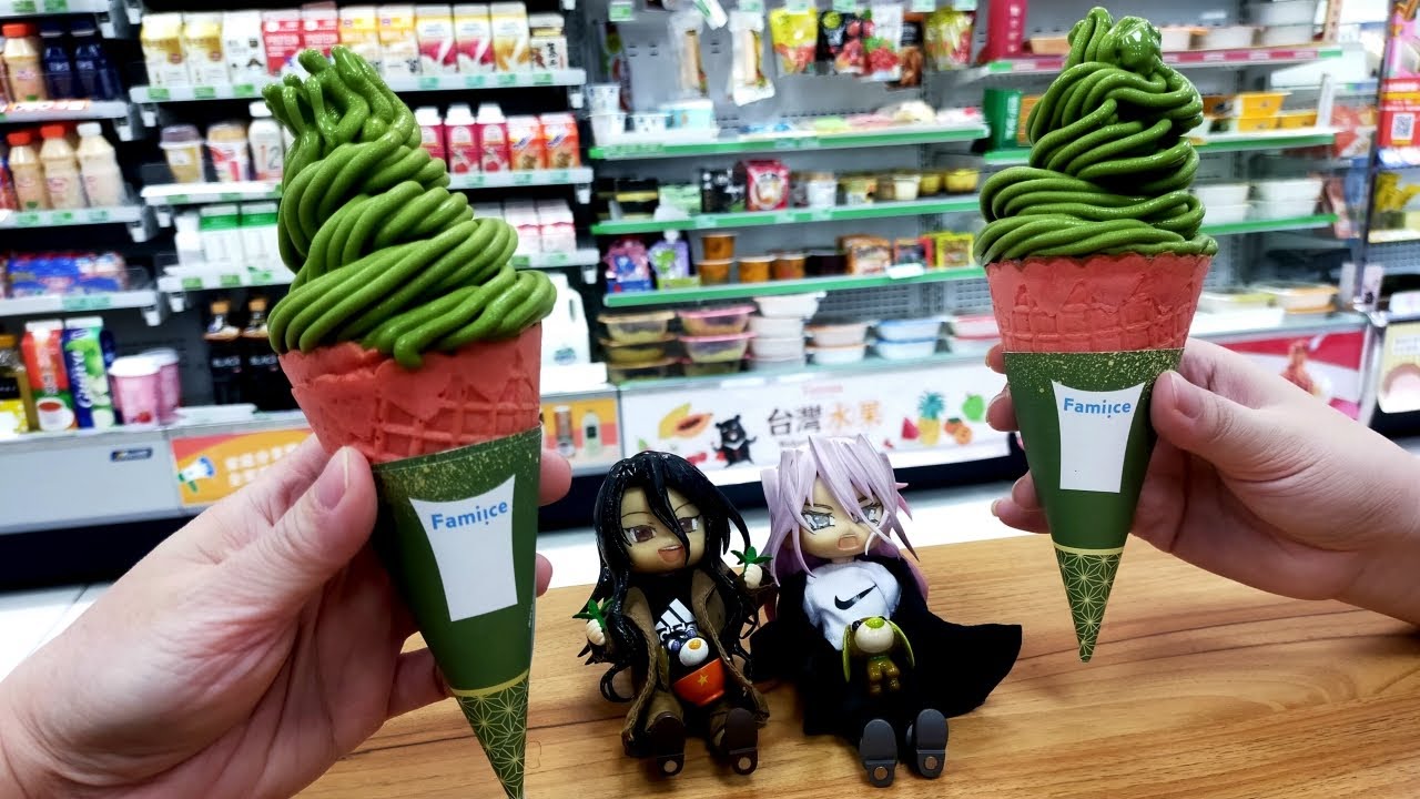 Family Mart Ice Cream(Spring Matcha),Kaohsiung,Taiwan 全家Fami霜淇淋(春日抹茶 ...