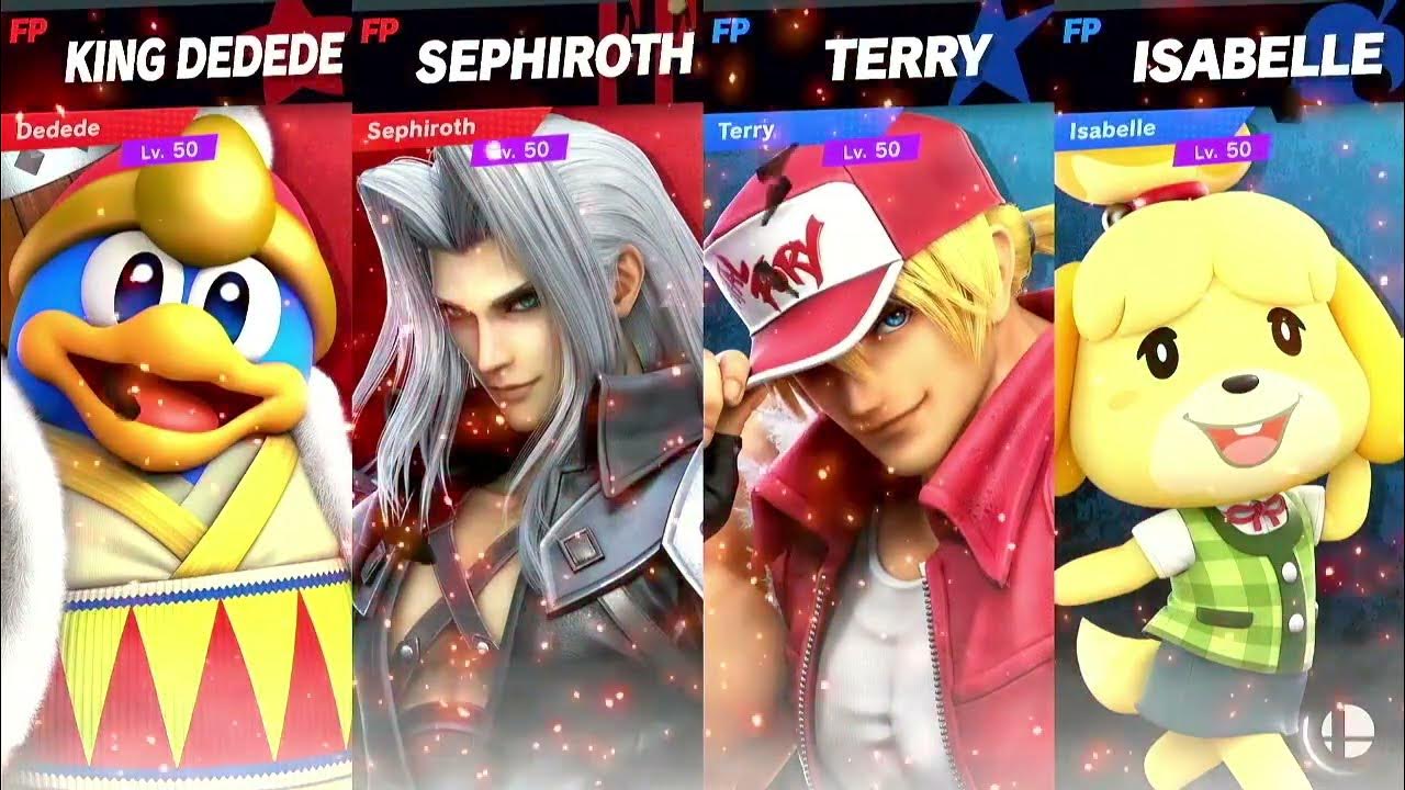 Super Smash Bros Ultimate Amiibo Fights Request #26347 Dedede & Sephiroth vs Terry & Isabelle ...