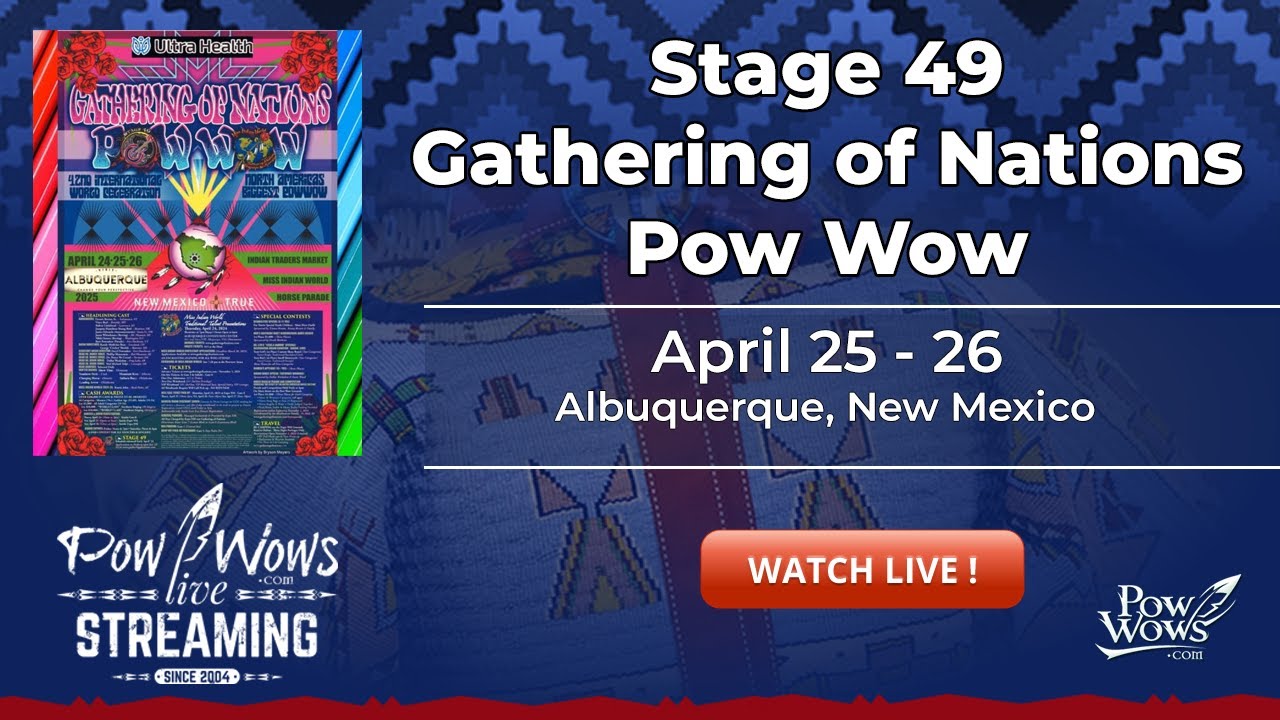 Stage 49 - 2025 Gathering of Nations Pow Wow - YouTube
