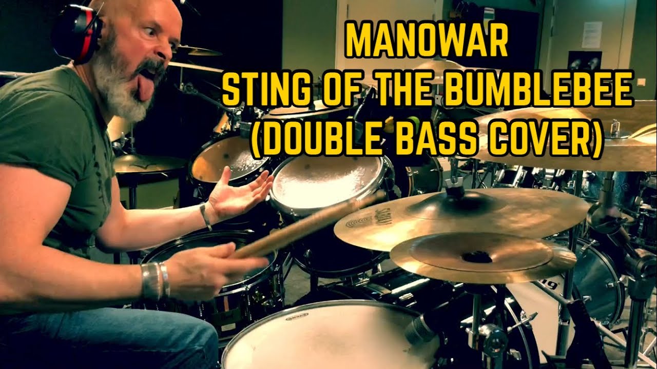 MANOWAR - STING OF THE BUMBLEBEE (double bass cover) - YouTube
