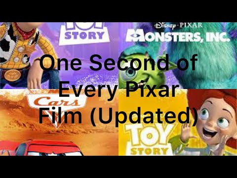 One Second of Every Pixar Film (Updated) - YouTube