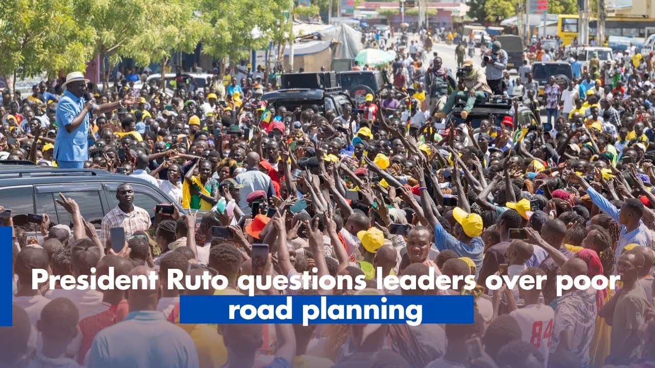 President Ruto questions leaders over poor road planning - YouTube