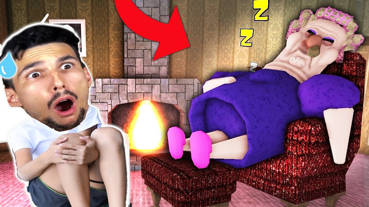 NON SVEGLIARE LA NONNA PAUROSA di ROBLOX!! | Grumpy Granny - YouTube