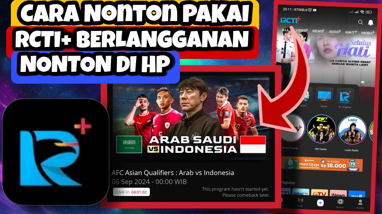 Cara Menggunakan Aplikasi RCTI + 2024 di HP || Cara pakai RCTI Plus Di ...