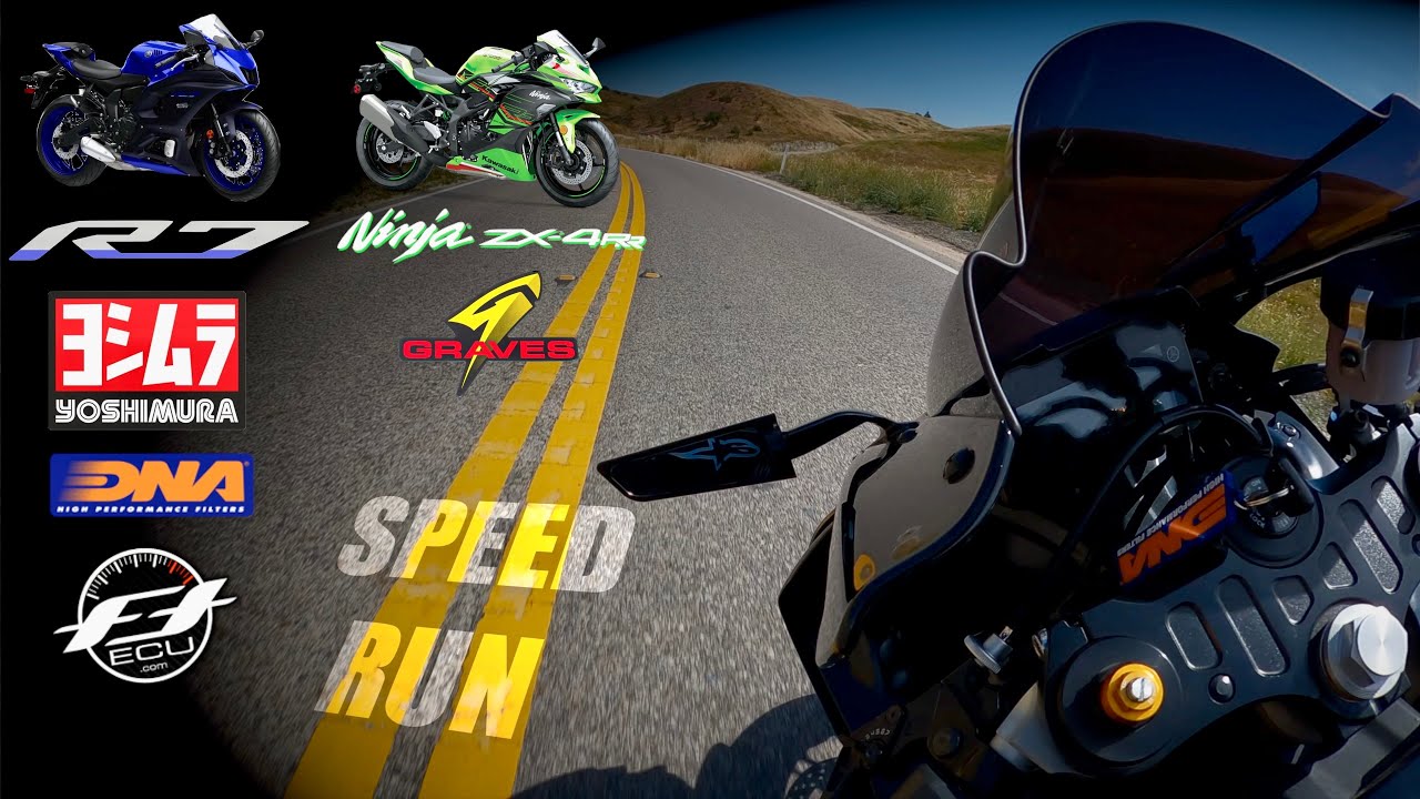Yamaha R7 Mod update + ZX4RR vs R7 0 120 speed run - YouTube