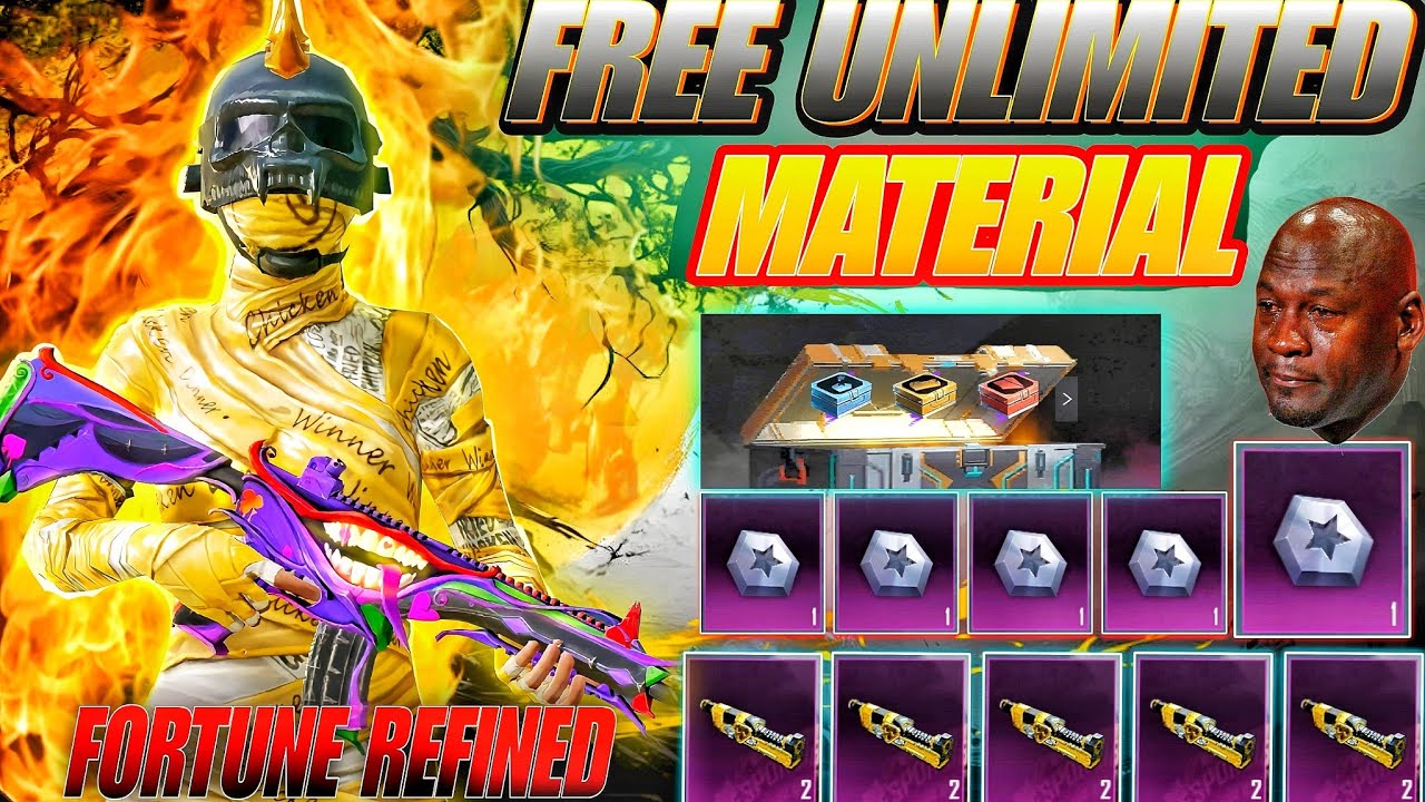 Free Unlimited Material Trick 😳 | Fortune Refined Creat Opning #bgmi ...