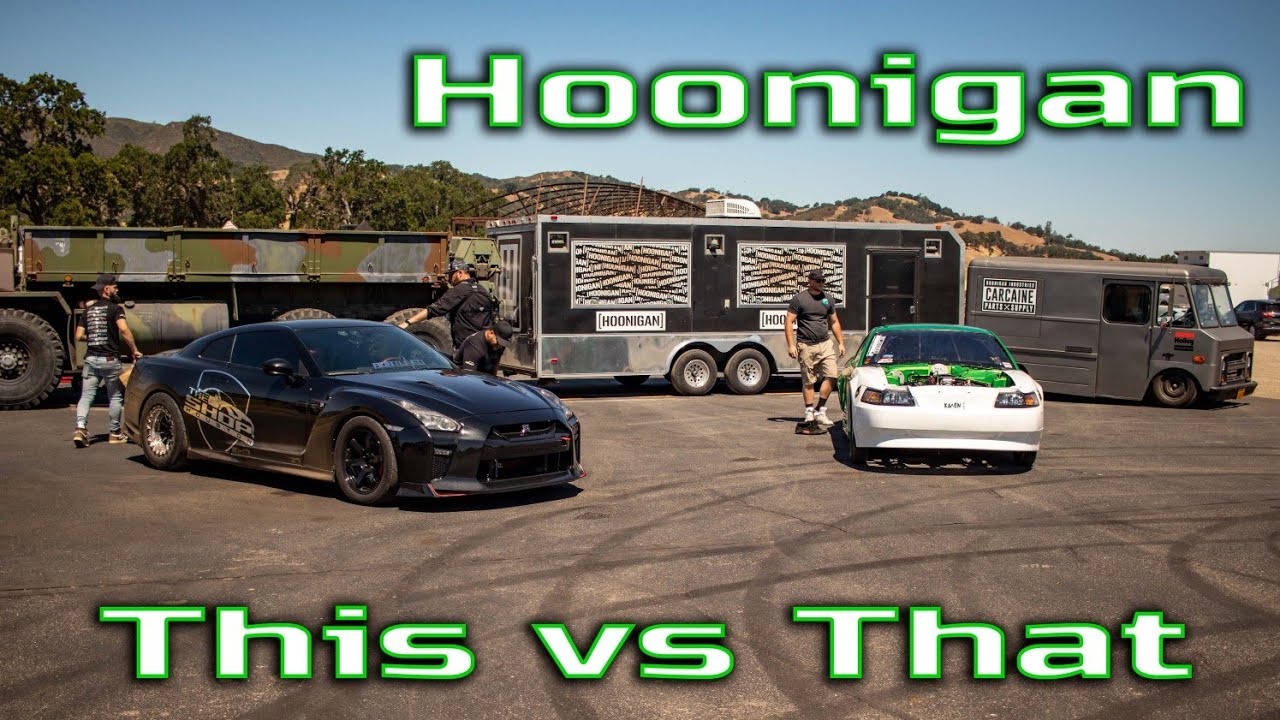 Twin Turbo Mustang vs Dan Rue's GTR: Hoonigan This vs That - YouTube