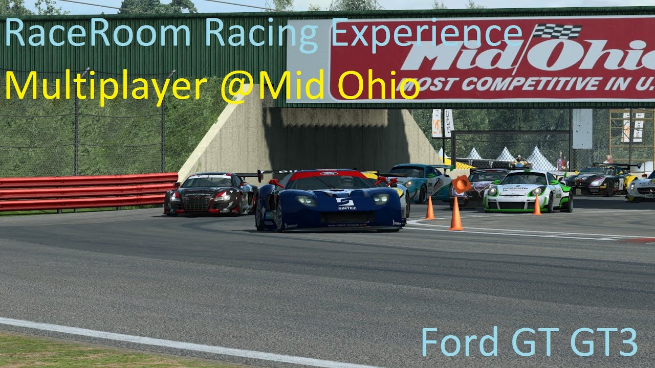 R3E Multiplayer - Ford GT GT3 @Mid Ohio - YouTube