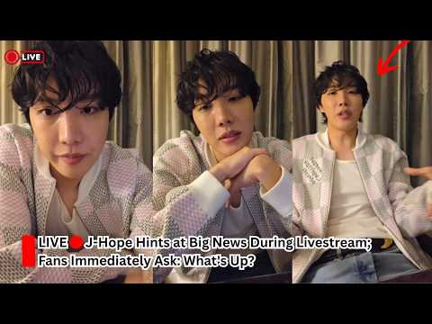 J-Hope Hints at Big News During Livestream; Fans Immediately Ask: What's Up?