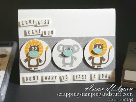 Cute Coronavirus Quarantine Card Idea Using the Stampin Up Birthday ...