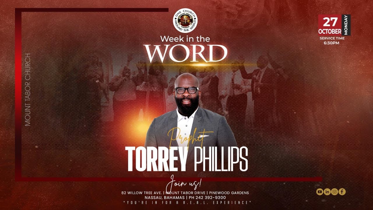 WEEK IN THE WORD 25 | Prophet Torrey Phillips | 6:30 PM [EST] - YouTube
