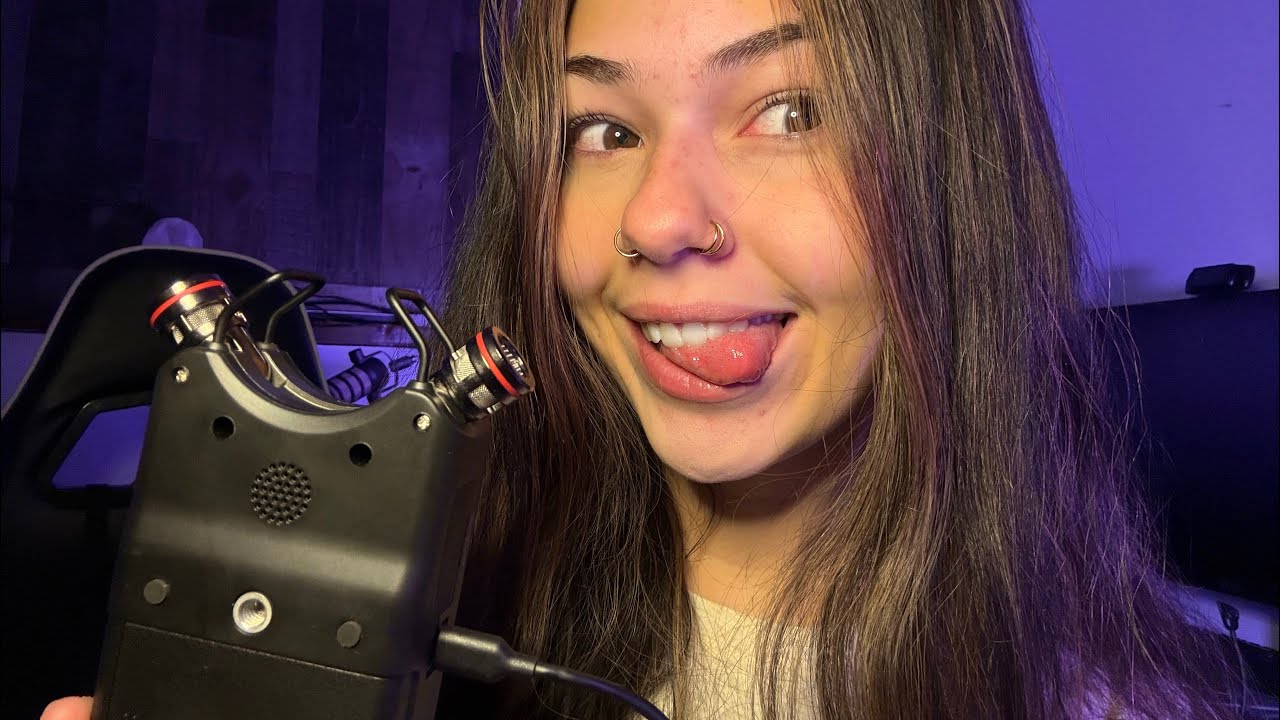 ASMR SMILE SOUNDS W/ TASCAM💜 (this will make you tingle) - YouTube