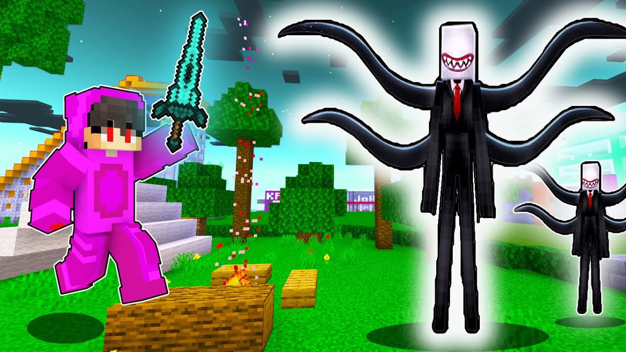 SCARY NIGHT With SLENDER MAN In Minecraft! 😱 - YouTube