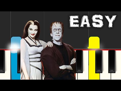 The Munsters Theme Song - EASY PIANO - YouTube